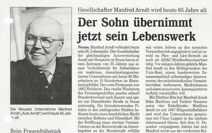 Historie - Arndt Mobility Group